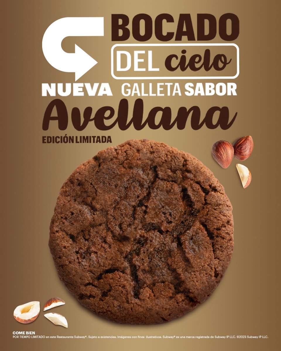 Subway® México on Twitter: "Una mordida de nuestra Nueva Galleta sabor Avellana y se te reinicia ...