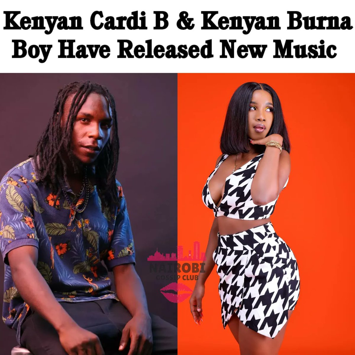 NAIROBI GOSSIP CLUB on Twitter: "Kenyan Burna Boy Eyebrows Msanii & Kenyan Cardi B Nduta have ...