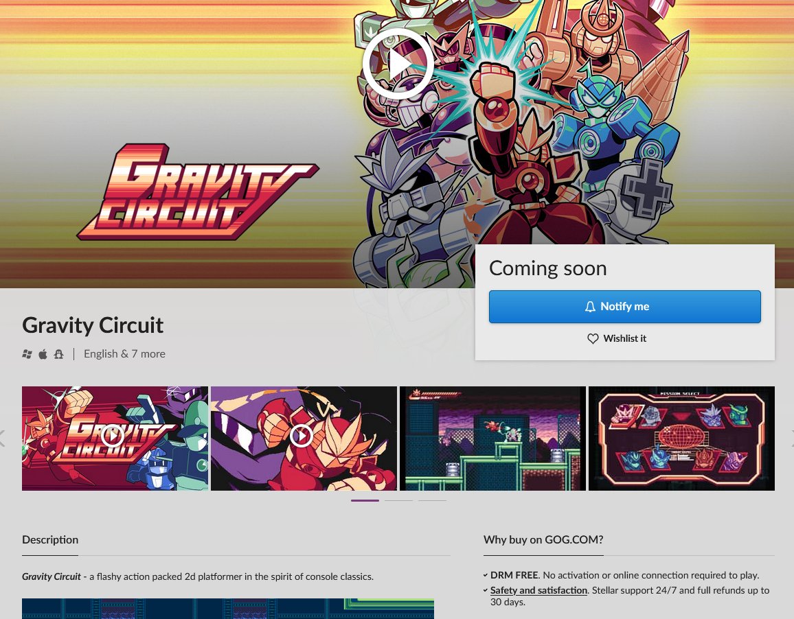 GravityCircuit - DEMO AVAILABLE! on Twitter: "Heads up PC players, you can also wishlist Gravity ...