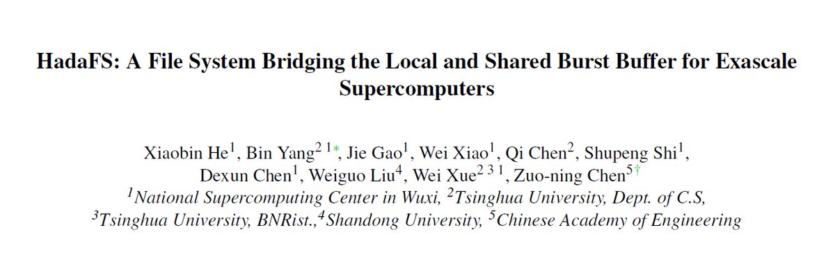 OGAWA, Tadashi on Twitter: "=> "HadaFS: A File System Bridging the Local and Shared Burst Buffer ...