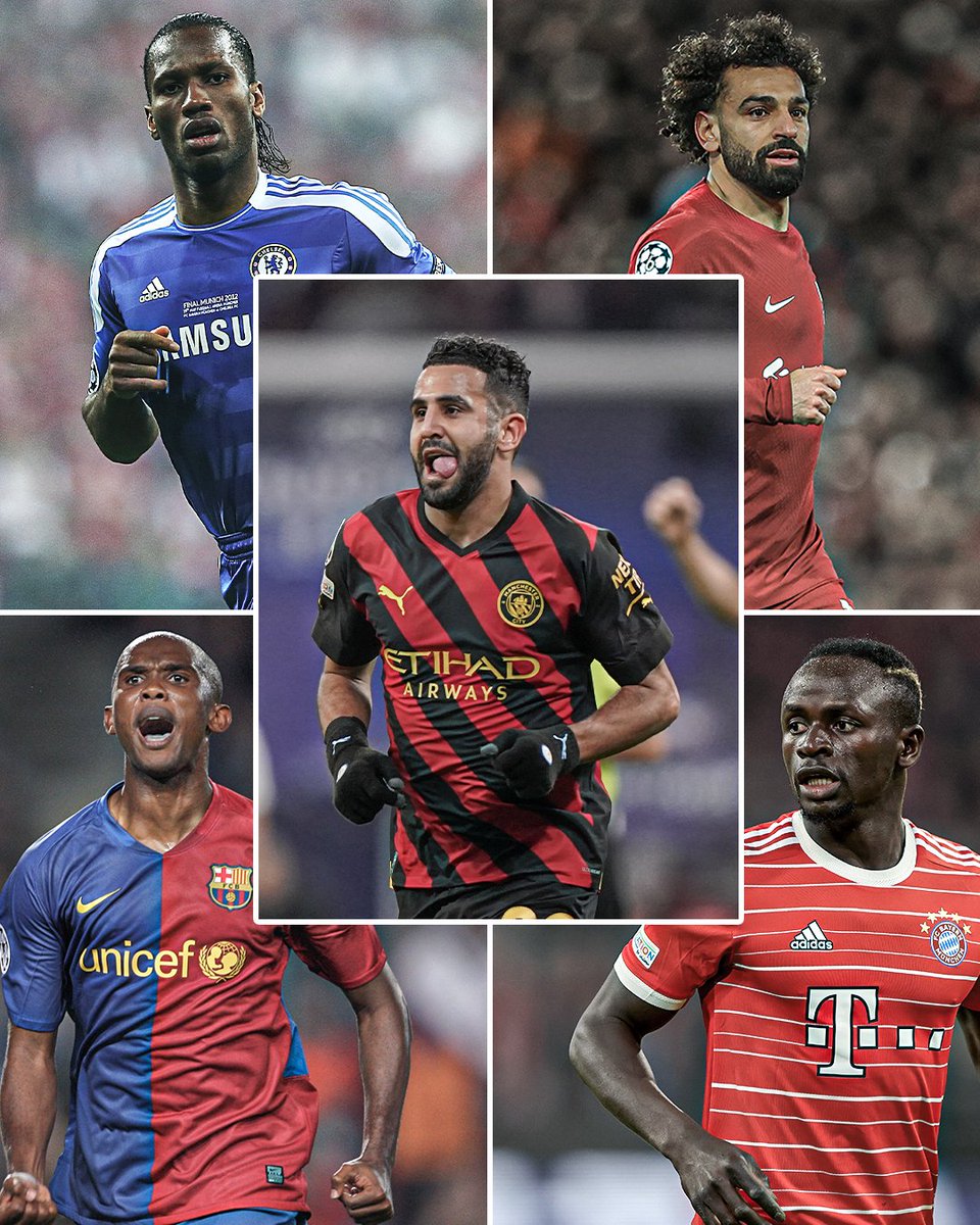 ESPN FC on Twitter: "Riyad Mahrez becomes the 5th African player to score 20 UCL goals along ...