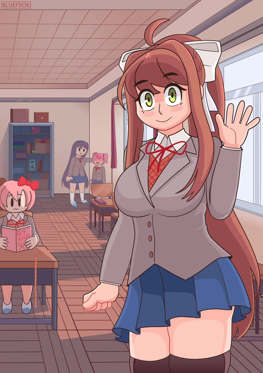 Bluefrok on Twitter: "Literarture Club 💞"