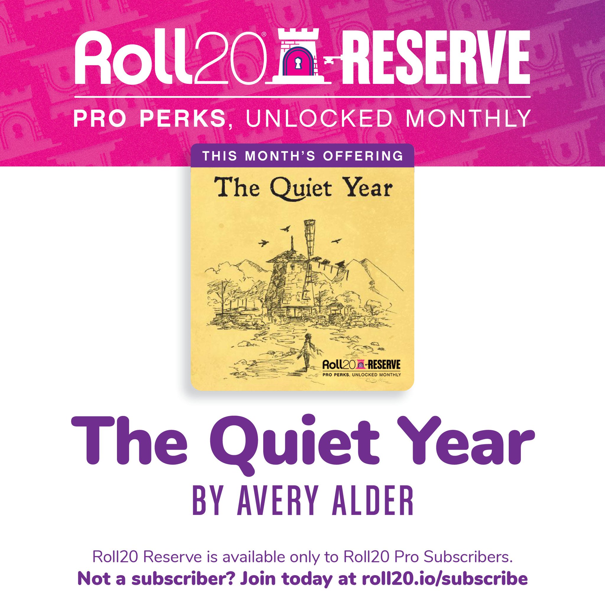 Roll20 on Twitter: "🎉 Have you played February's Roll20 Reserve?🎉 🗺️ The Quiet Year from ...