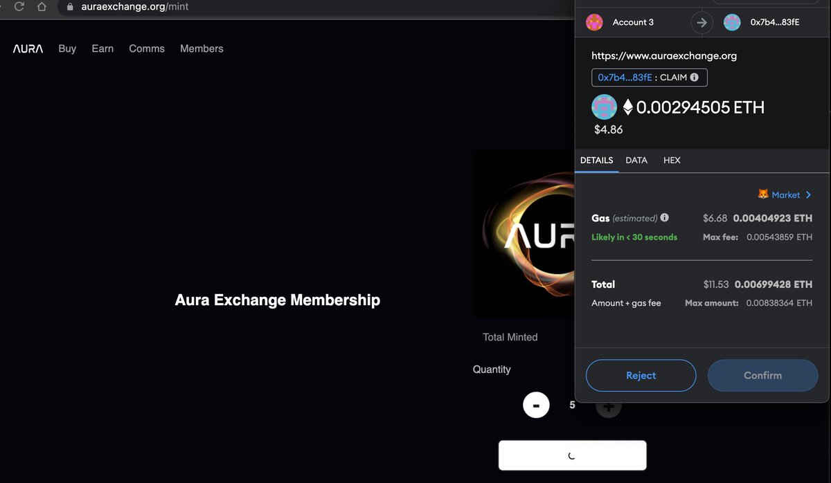Aura Exchange on Twitter: "Aura Diamond NFT Pass LIVE $1 ETH on new erc1155 contract Max 5 per ...