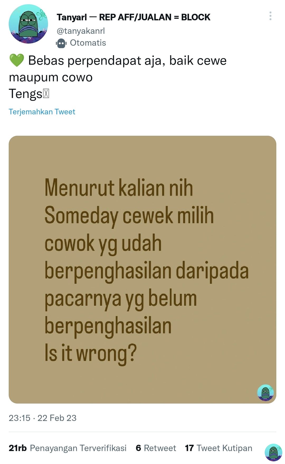 Tanyarl ㅡ REP AFF/JUALAN = BLOCK on Twitter: "Tanyarl ngeliat replynya banyak banget ya yg jawab ...