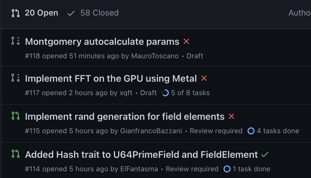 LambdaClass on Twitter: "Back from holidays: https://github.com/lambdaclass/lambdaworks/pulls…"