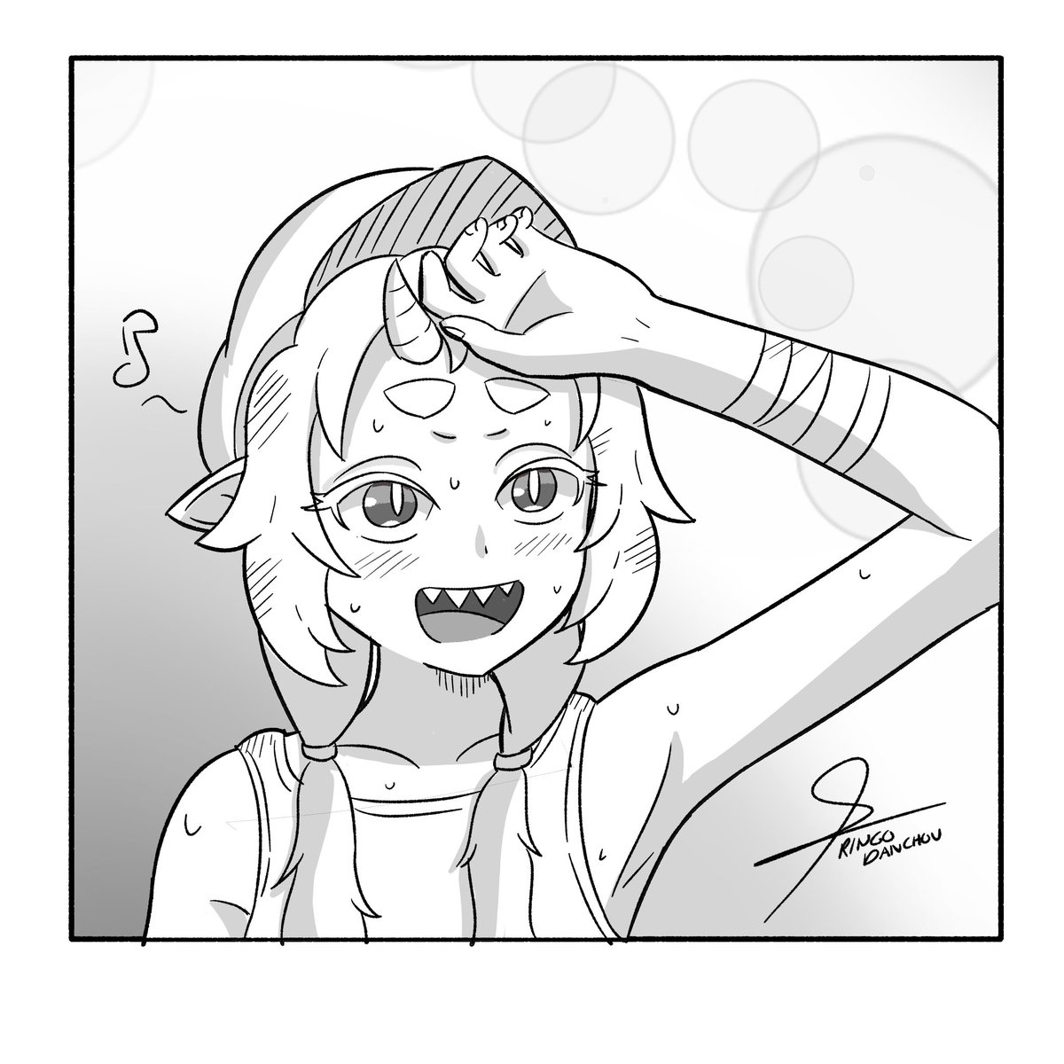 「Meet my OC, Kyona Watanabe! A fire Lindwyrm living in a smal」Ringo ...