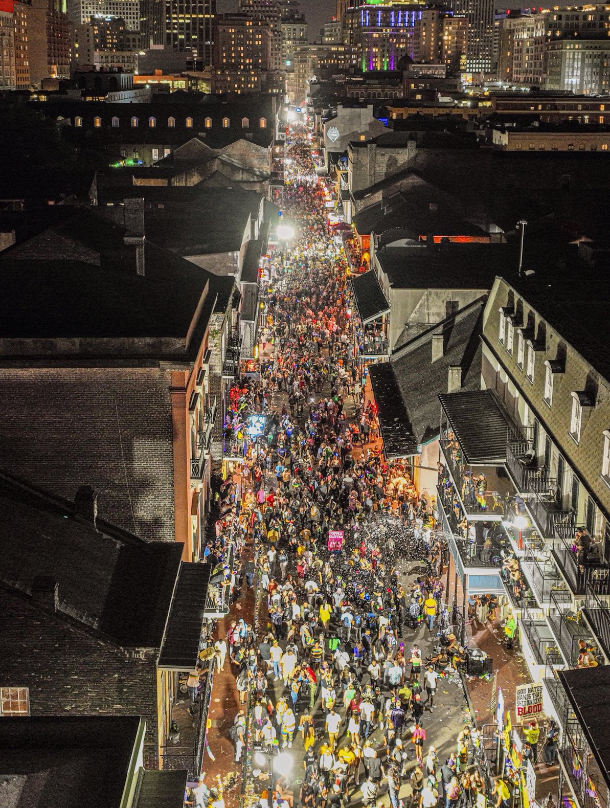 Bourbon Street At Night