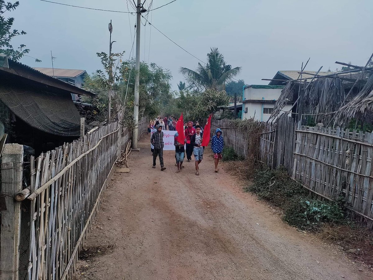 Khit Thit Media On Twitter ယင်းမာပင်တွင် စစ်အာဏာရှင် ဆန့်ကျင်ရေး မြောက်ခြမ်း သပိတ်အင်အားစု ခ