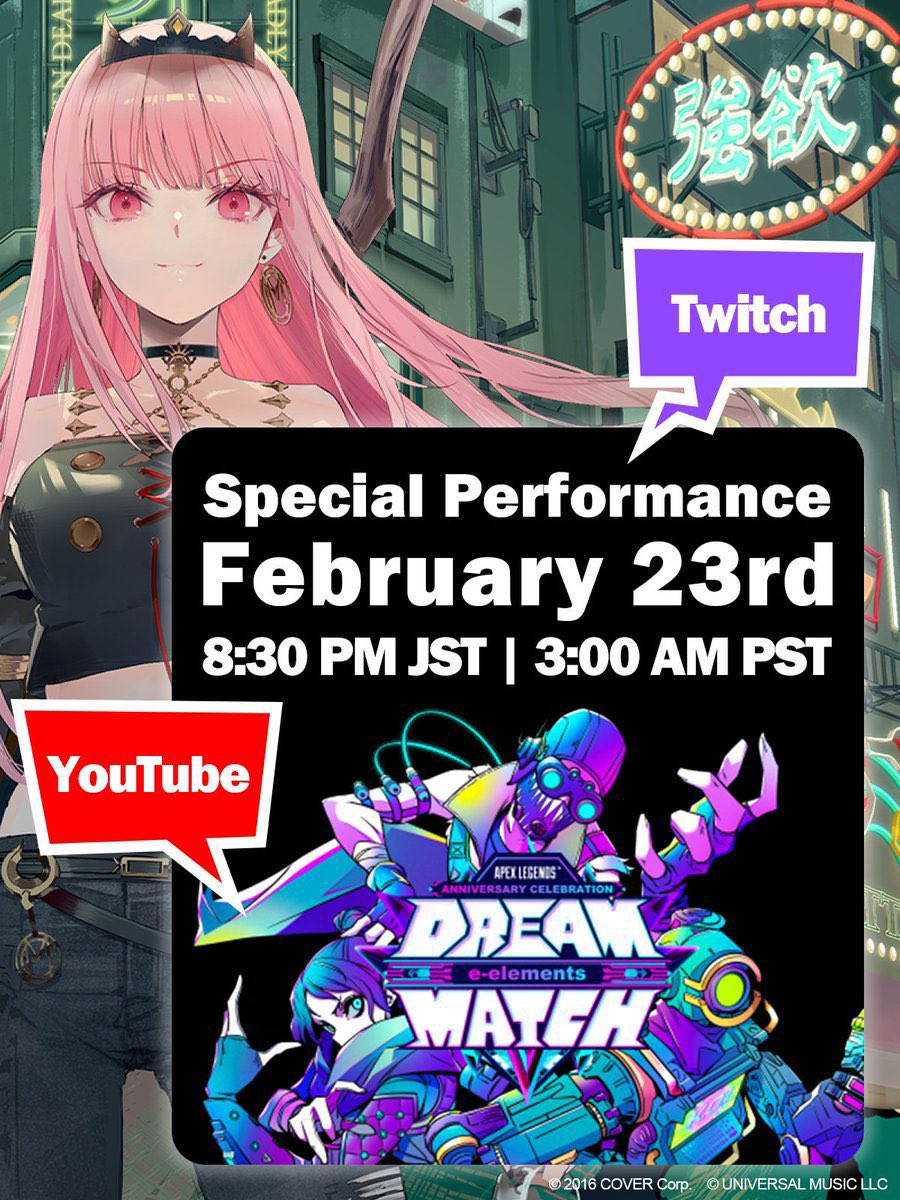Mori Calliope💀holoEN on Twitter: "!! APEX LIVE SHOW !! (no archive) Starts 11:45AM JST, my part ...
