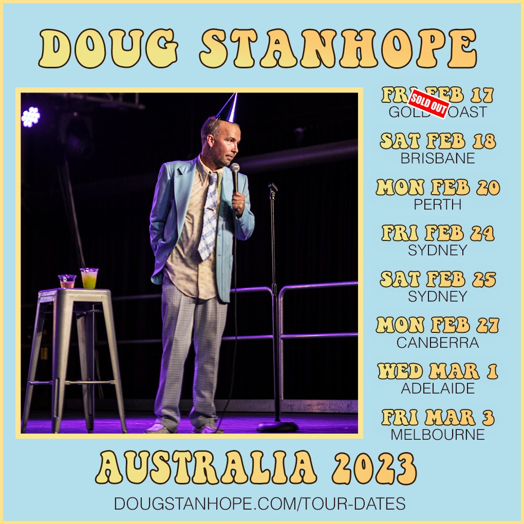 ed stack on Twitter: "RT @DougStanhope: Sydney, Australia - Fri 24 + Sat 25 Mar, with Ben ...