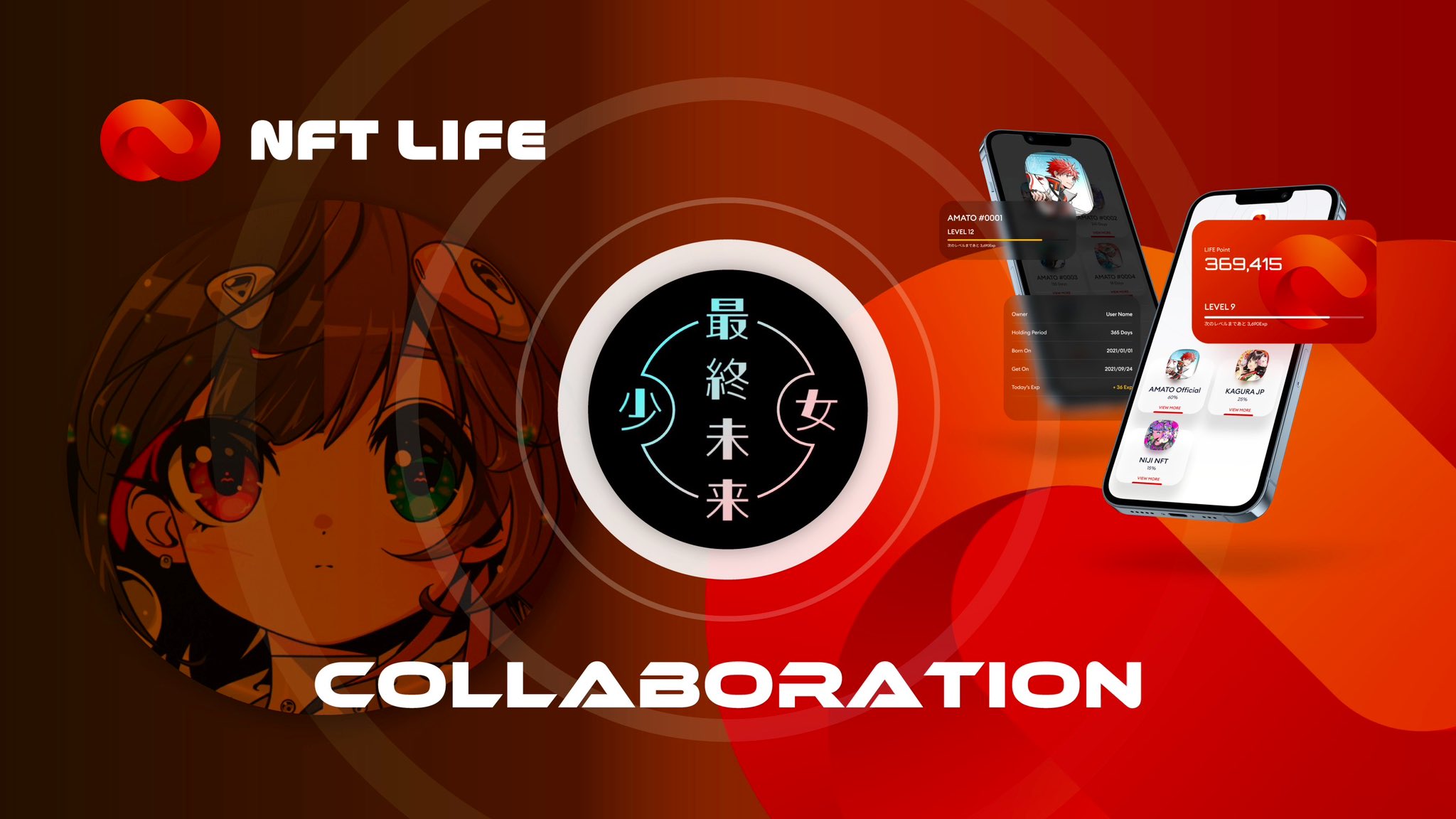 日本NFT美術館 🇯🇵 JAPAN DAO on Twitter: "🎁 giveaway event 🎁 NFT LIFE × 最終未来少女 Collaboration 10 people ...