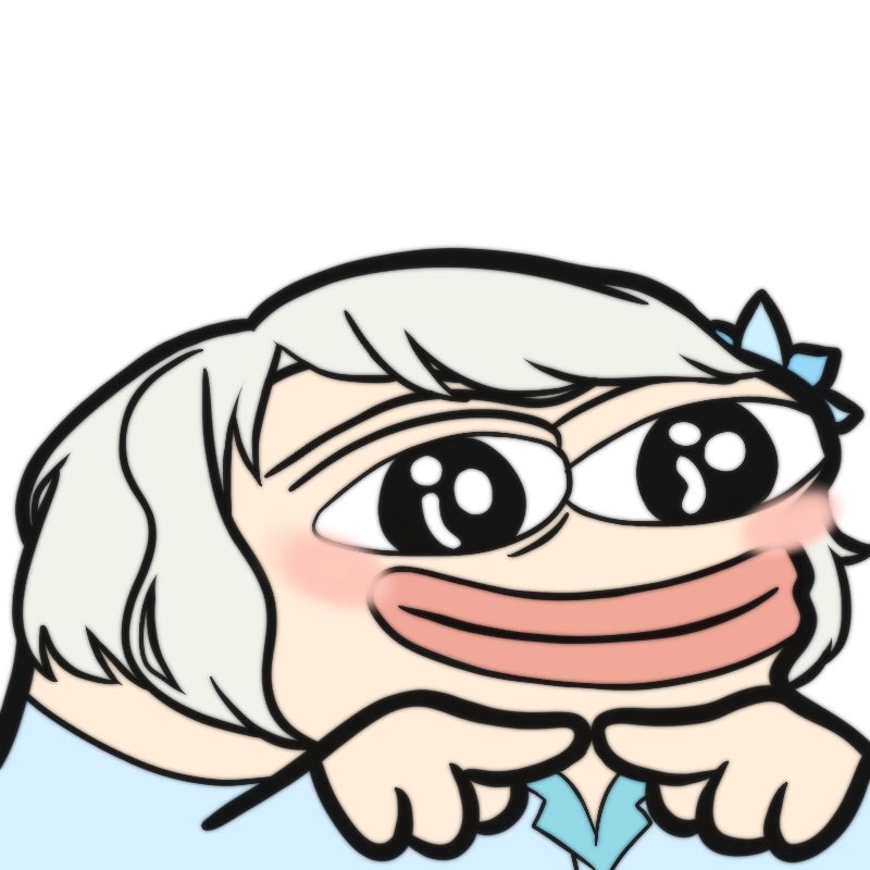「hello i am taking pepe emote commissions」|🦴🦈 mako sameshima !のイラスト