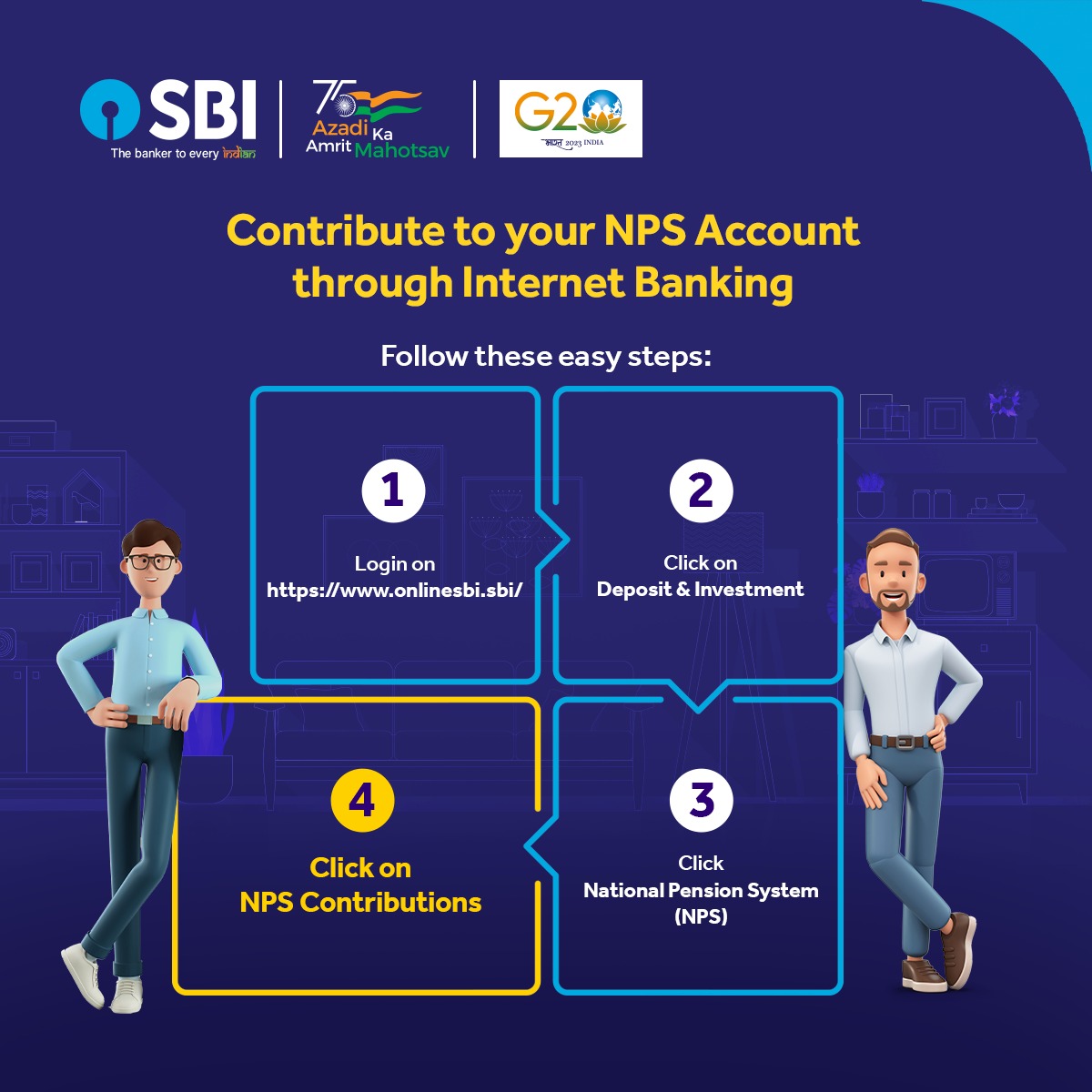 State Bank of India on Twitter: "Go Digital with SBI and make your NPS Contributions easily ...