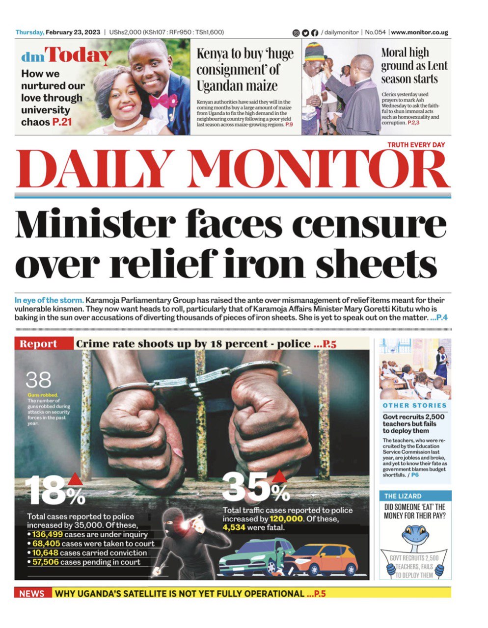 Antike Manhattan Trog ugandan daily monitor Decke Mars Schaber