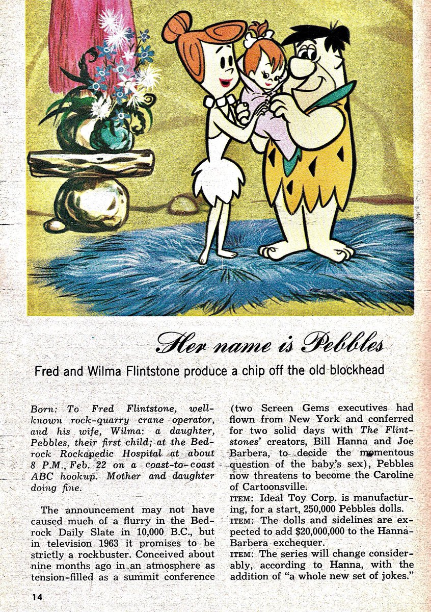 RetroNewsNow on Twitter: "‘Her name is Pebbles’ — TV Guide (February 1963)"