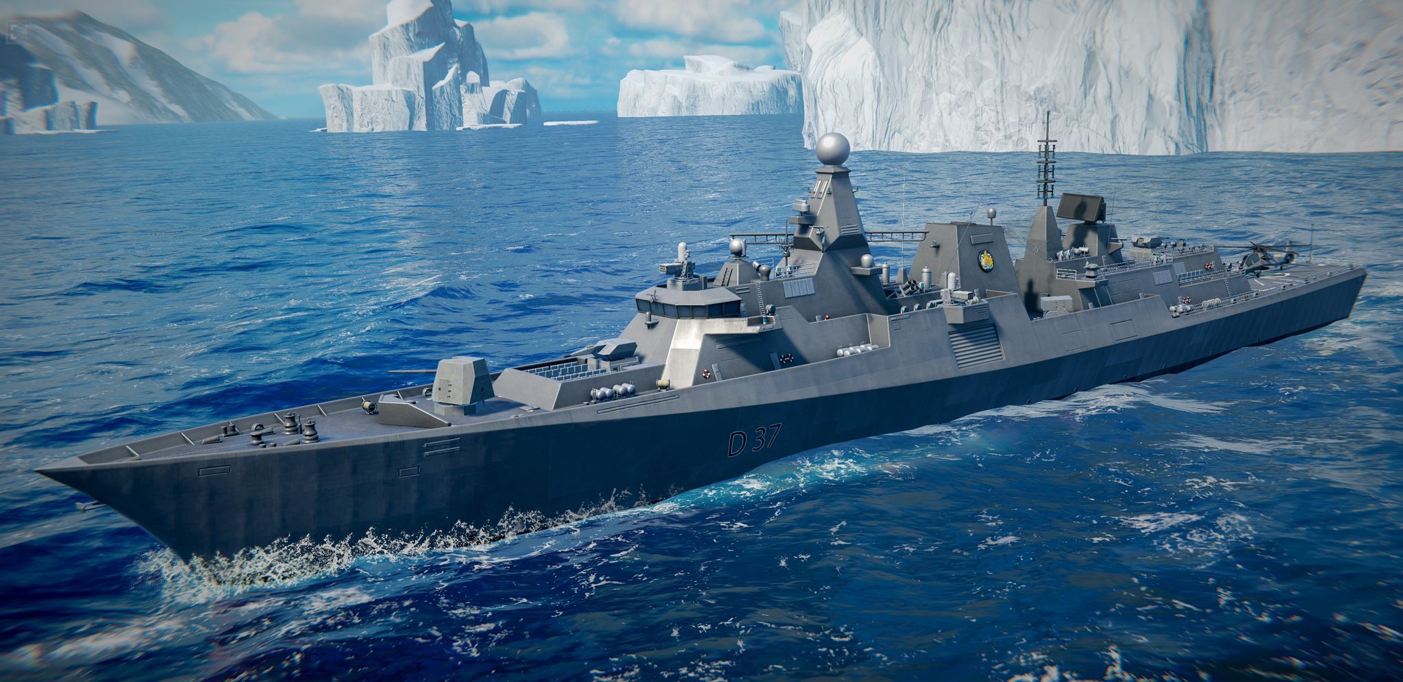 007-chihi on Twitter: "HMS Type 83 (ティア3) (バトル パス | 無料) 武装 1. CHAMP 1x2 2. RUM-139 Swarmer 1x1 3 ...