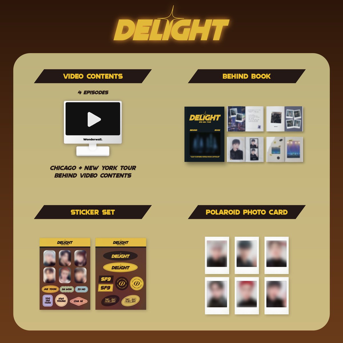 Wonderwall ArtLab on Twitter: "2022 SF9 LIVE FANTASY #4 DELIGHT USA TOUR BEHIND OFFICIAL MD SALE ...