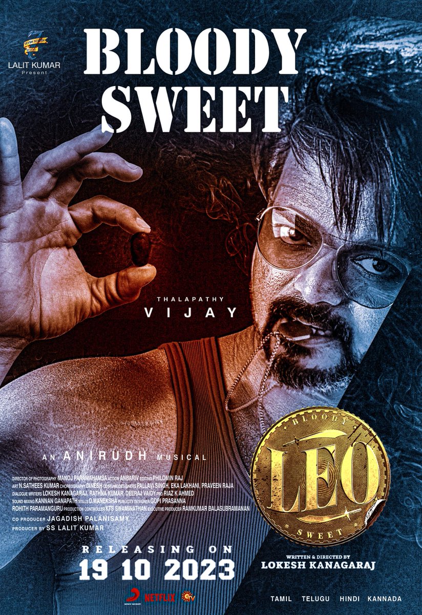 Thalapathy Films on Twitter: "RT @TeamLeoOffcl: Bloody Sweet !🍫⚔️ @actorvijay #Leo"