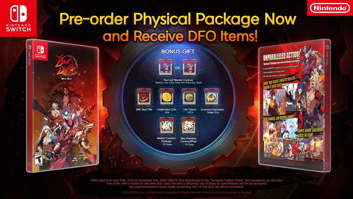 DNF Duel EN on Twitter: "🎮 Get ready for epic battles with DNF Duel on Nintendo Switch with a ...