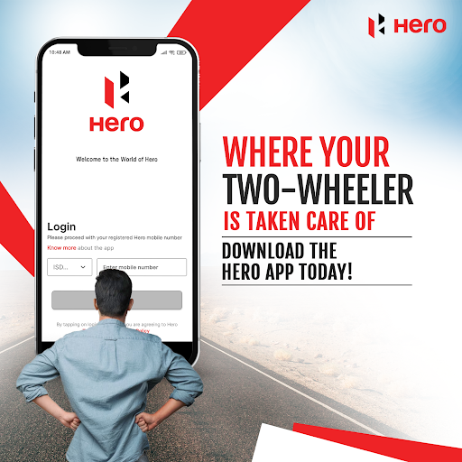 Hero MotoCorp on Twitter: "Bringing our services just one tap away to you! Introducing the Hero ...