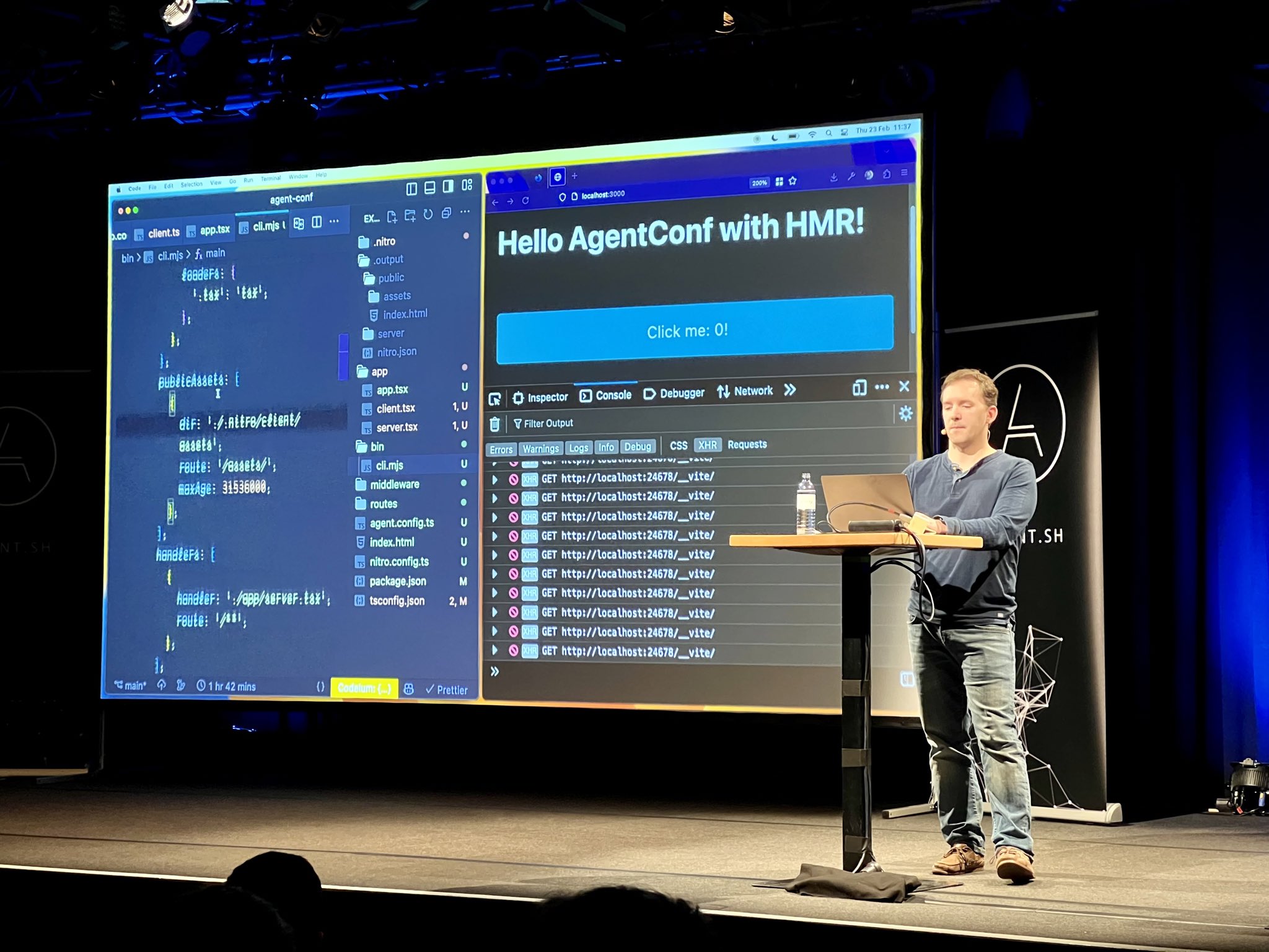 Michał Pierzchała on Twitter: "Daniel building React meta framework live using Nitro, which ...