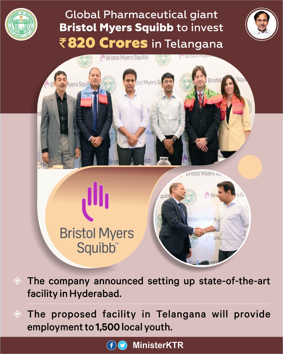 Telangana Digital Media Wing on Twitter: "RT @MinisterKTR: Another marquee company invests in ...