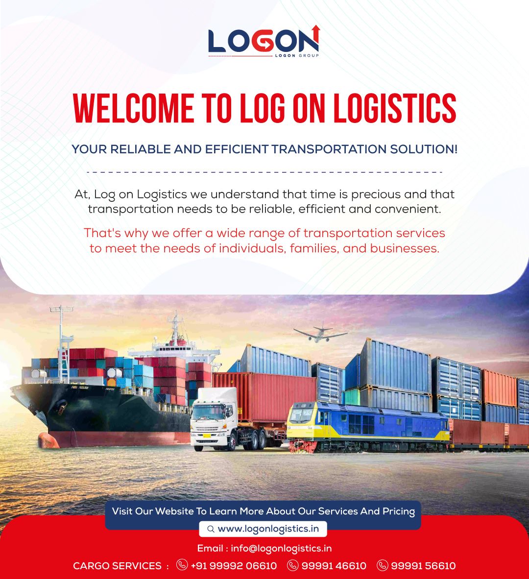 Logonlogistics on Twitter: "Welcome to Log on Logistics - your reliable and efficient ...