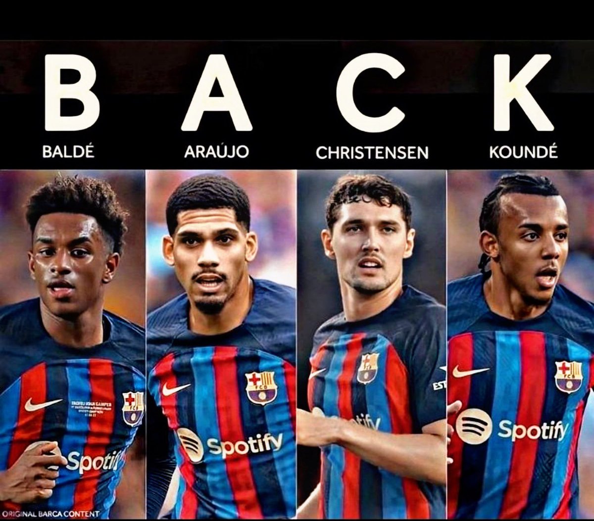 BACK - Barca’s new back four! - Thread from Ivar | BadBarcaOpinions ...