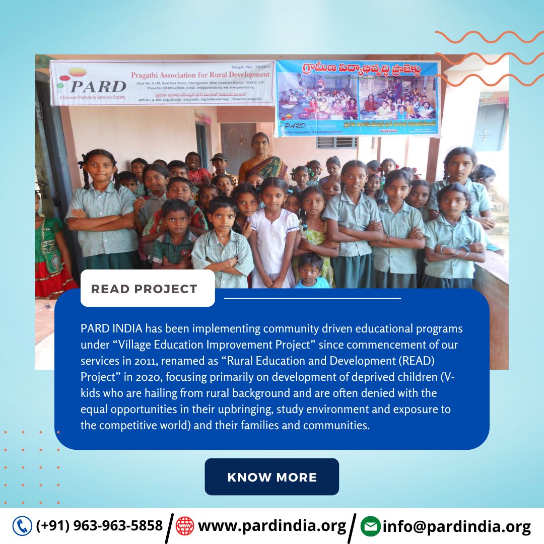 PARD INDIA on Twitter: "PARD INDIA’s READ Project and its Programs are exclusively designed to ...