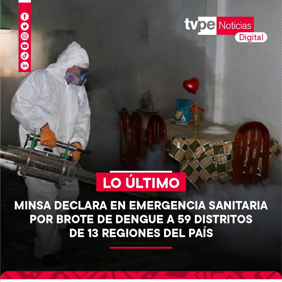 Tvperú Noticias On Twitter 🚨 LoÚltimo Minsa Declara En Emergencia