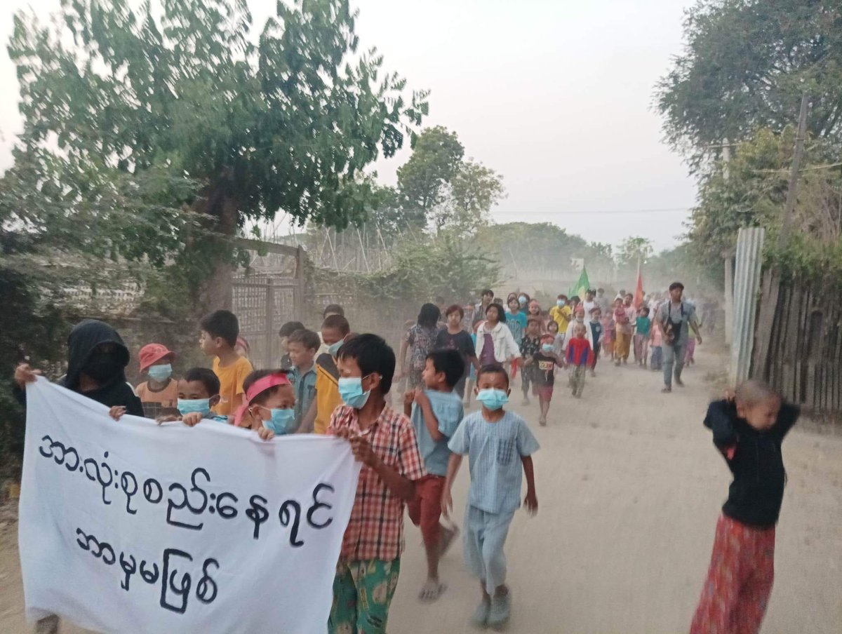 Khit Thit Media On Twitter မုံရွာတွင် အကြမ်းဖက် ဖက်ဆစ်စစ်အာဏာရှင်ဆန့