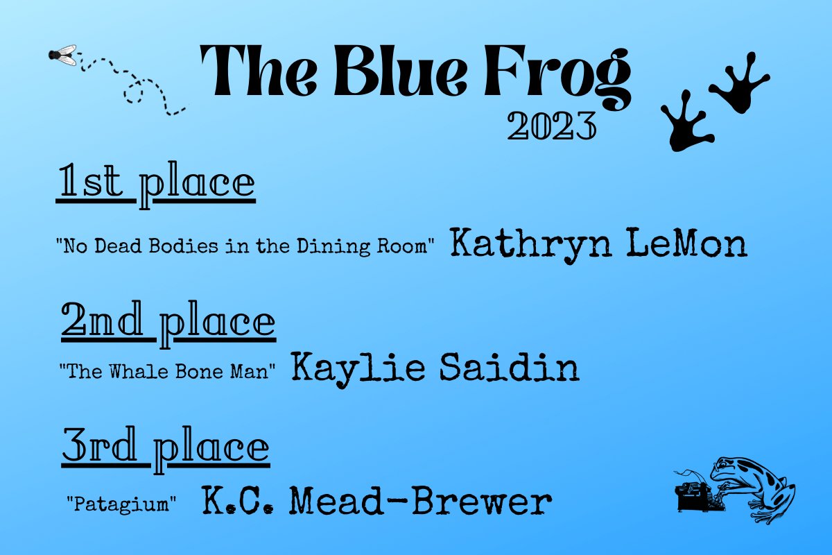 Flash Frog on Twitter: "🐸💙The 2023 Blue Frog winners! 💙🐸 Huge congrats to Kathryn LeMon ...