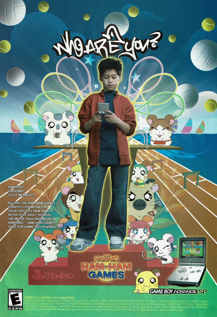 Hamtaro: Ham-Ham Games - Game Boy Advance ad (2004). VideoGameArt ...