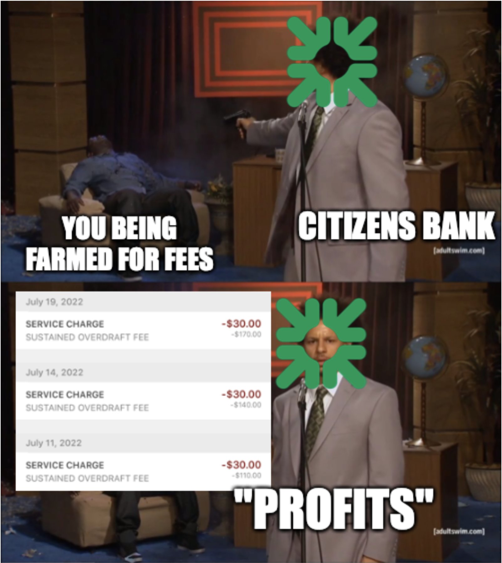 Bank Overdraft Meme