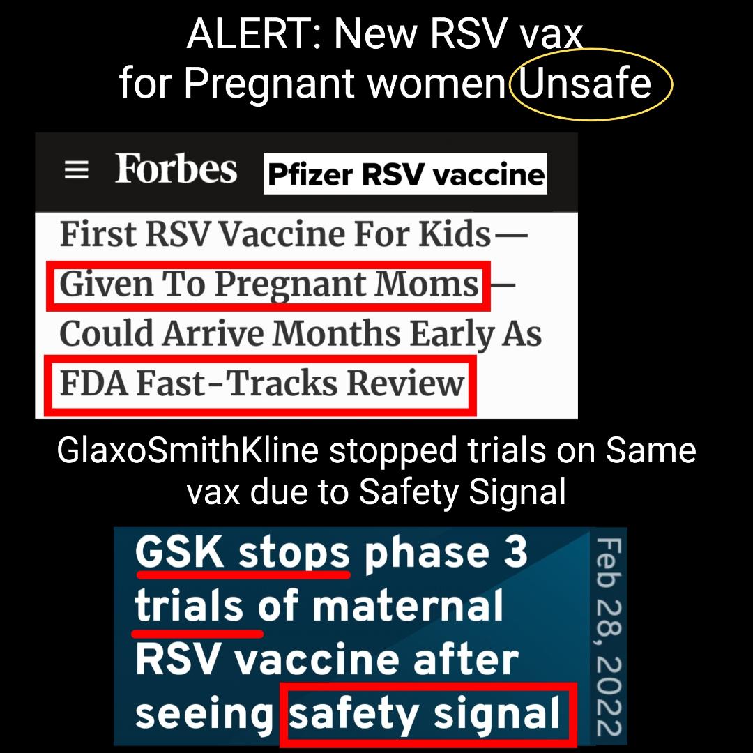 Dawn🌳Marie on Twitter: "RT @NaturallyFTW: 🚨 Alert: new Pfizer RSV Vaccine will soon be on market ...