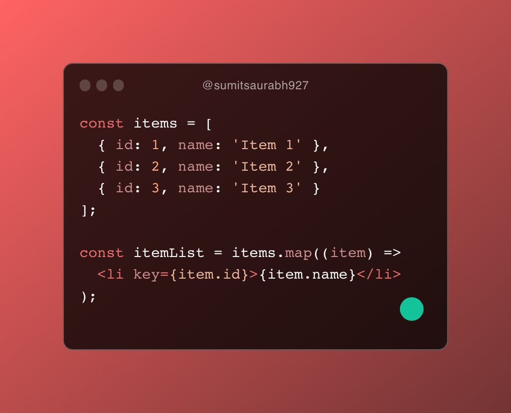 📌 React demystified: Understanding why 'keys' are used in rendering ...