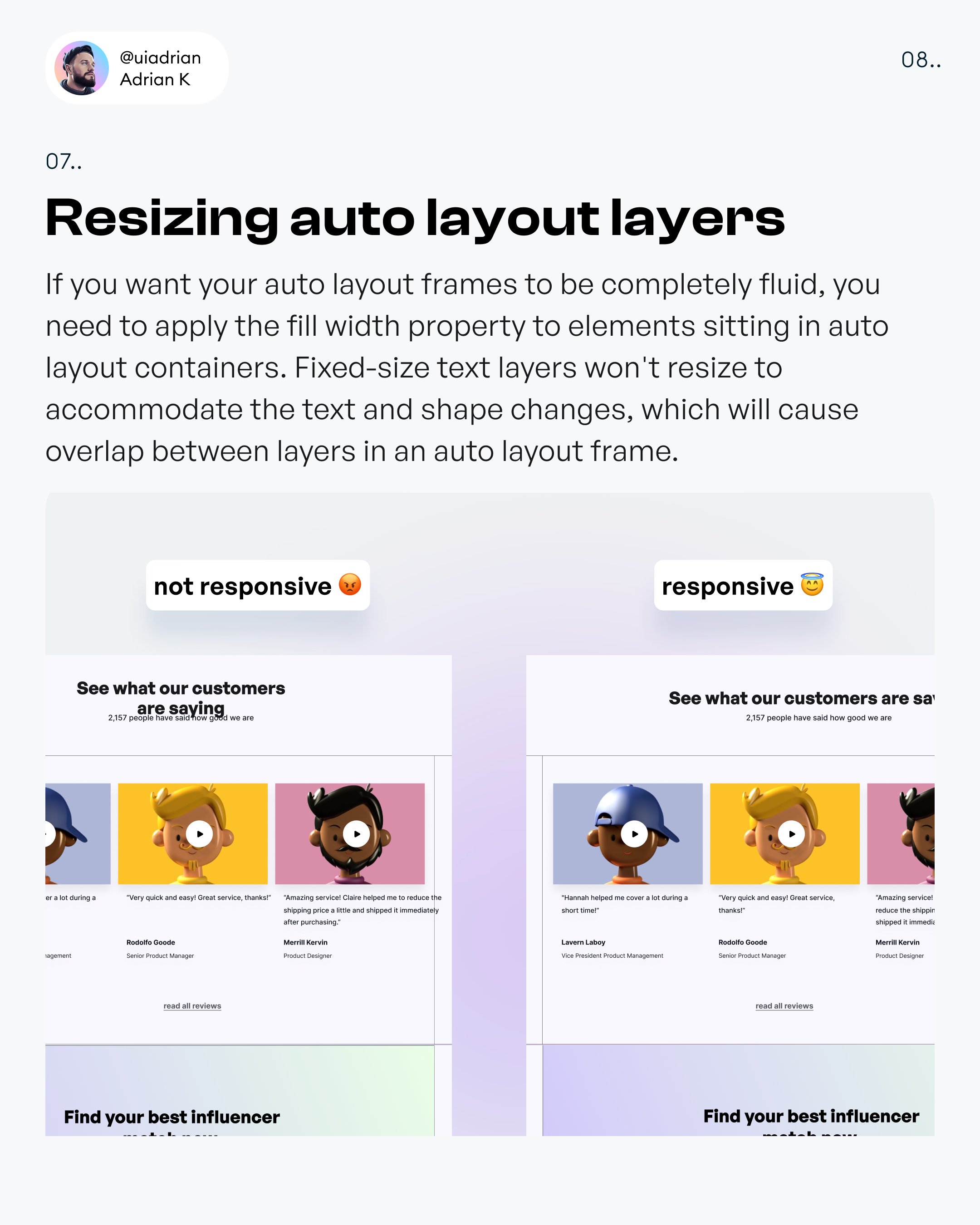 UI Adrian on Twitter: "How to create a responsive landing page design in figma 👇 https://t.co ...