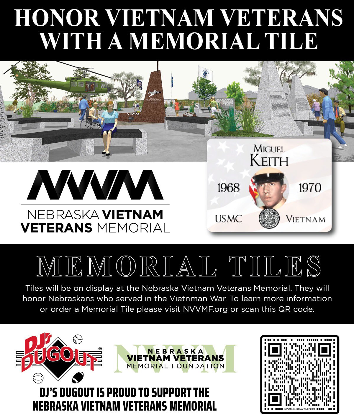 DJ's Dugout on Twitter: "Memorial Tiles honoring those who served in the Vietnam War will be on ...