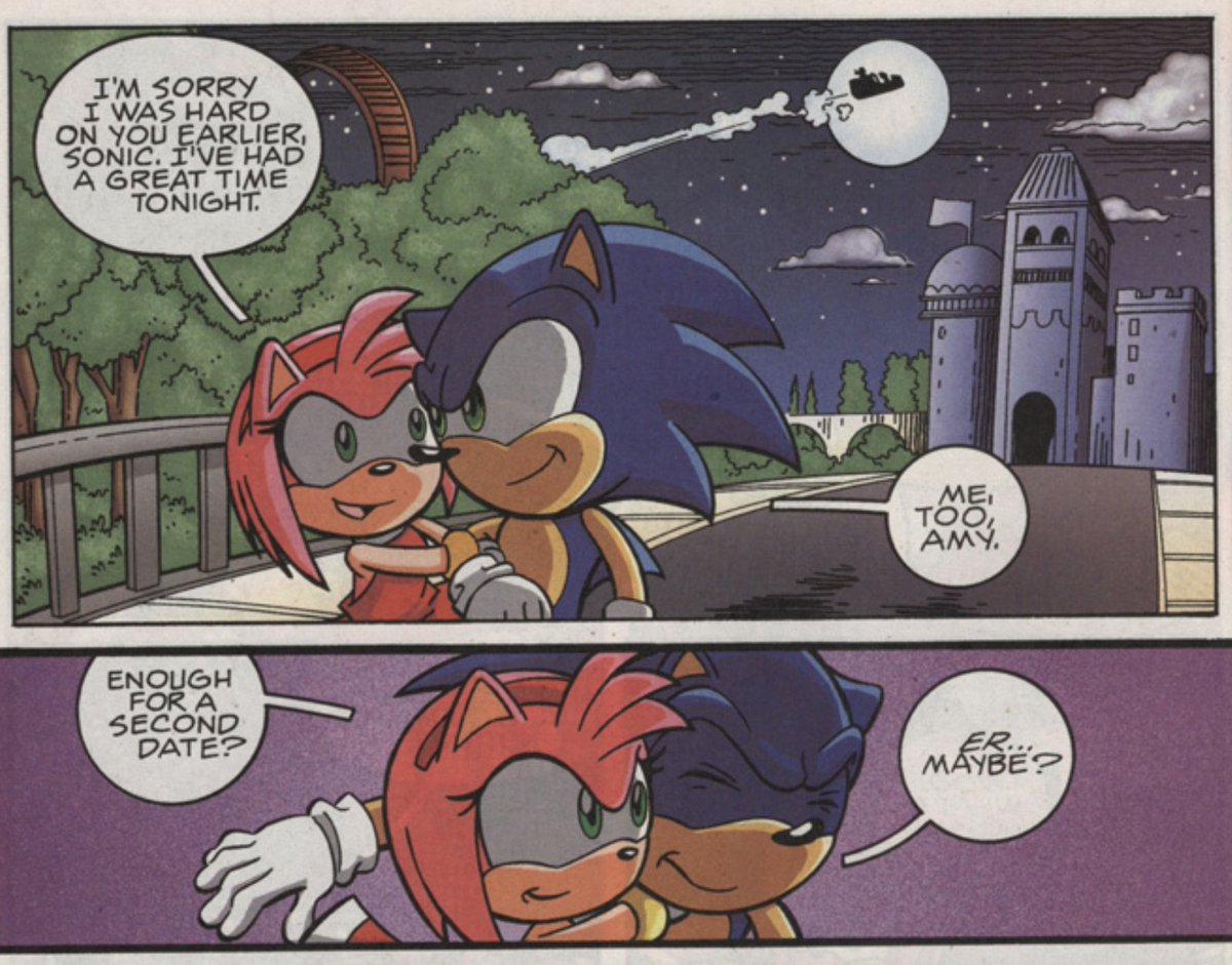 Daily SonAmy 💙💗 on Twitter: "Sonic X (Archie) issue #16, page 32"