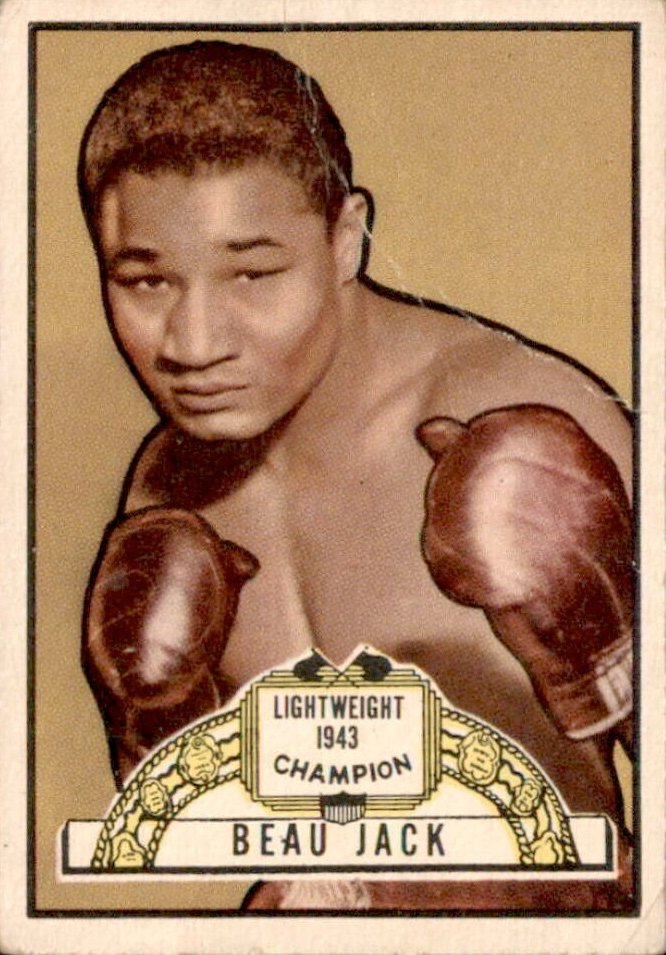 Boxing History on Twitter: "Beau Jack, two-time 1940s lightweight champion, on a 1951 Topps card."
