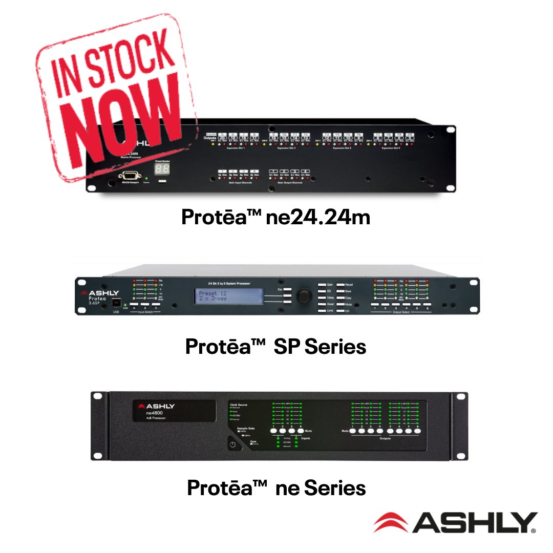 Ashly Audio on Twitter: "Protēa™ Mixer Processors in stock and ready to ship! Explore our ...