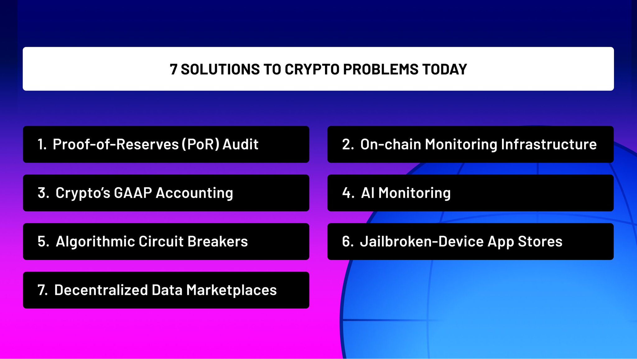 mattcha on Twitter: "Build products that solve problems. Here are 7 solutions to crypto problems ...
