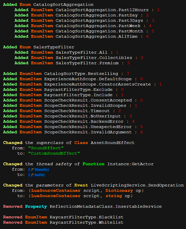 Max ¯\_(ツ)_/¯ on Twitter: "Last week's changes for Roblox v563 https://maximumadhd.github.io ...