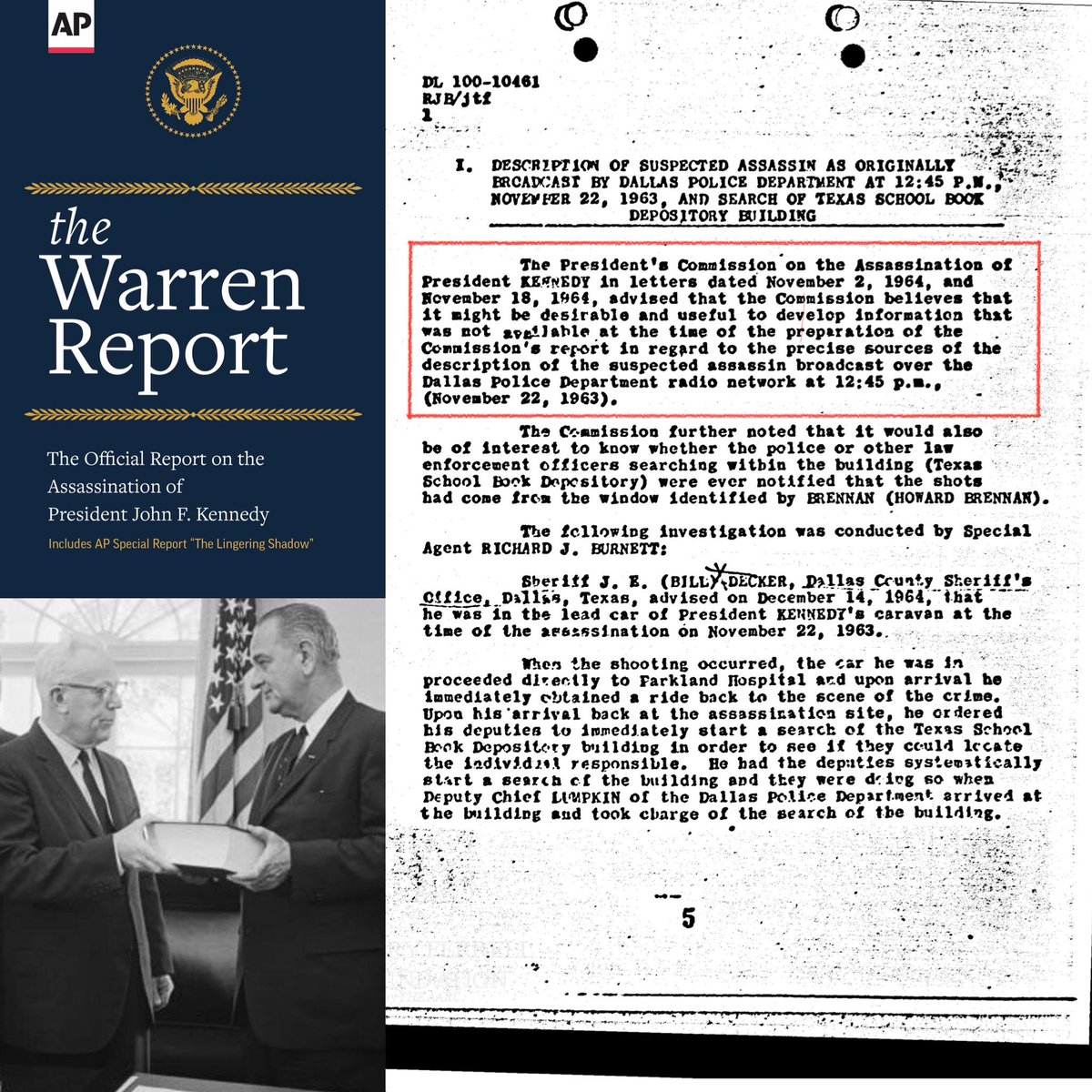 The JFK Files on Twitter: "As of November 1964, two months after the ...