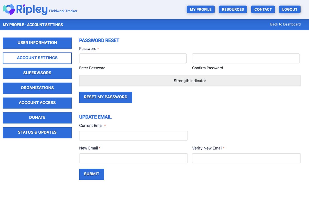 Ripley Fieldwork Tracker on Twitter: "Need to update your Email? Navigate to My Profile ...