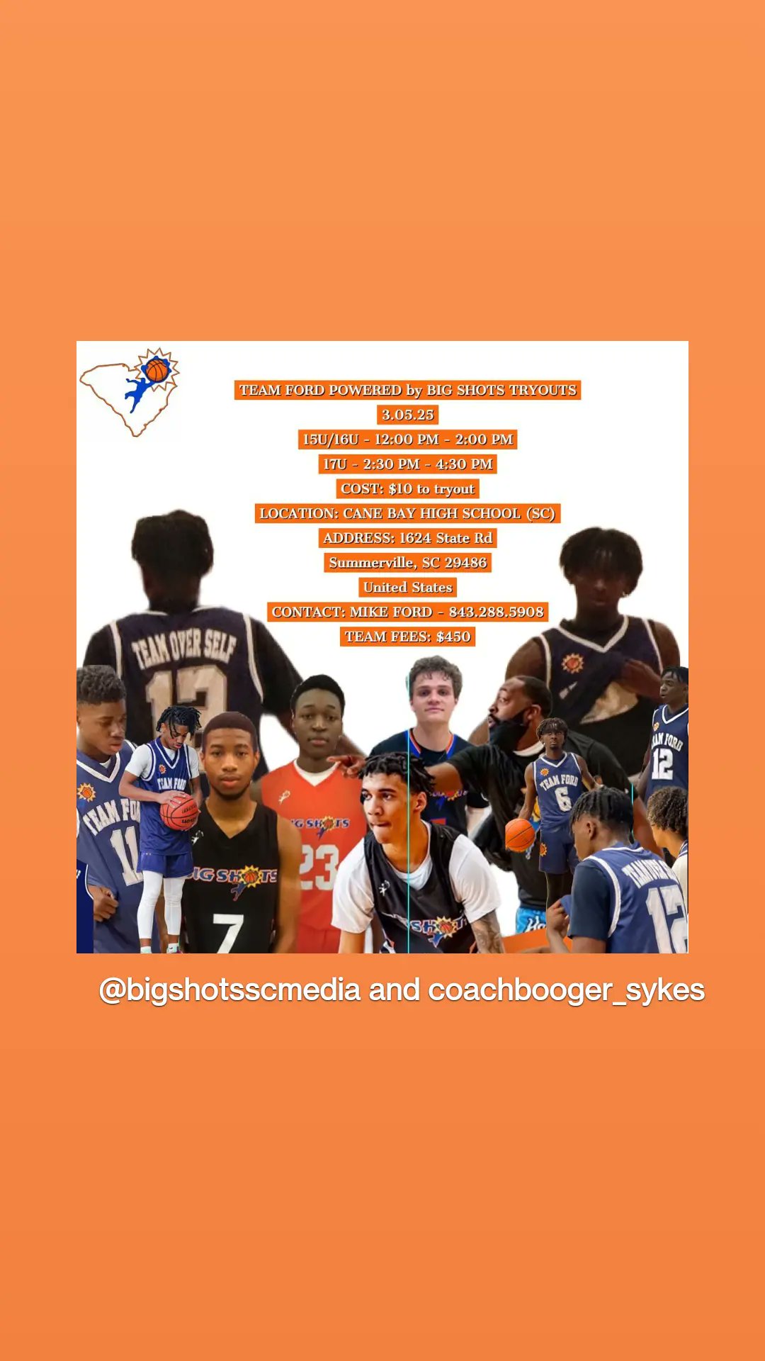 Mike Ford on Twitter: "TEAM FORD TRYOUTS 3.05.25 15U/16U - 12:00 PM - 2:00 PM 17U - 2:30 PM - 4: ...