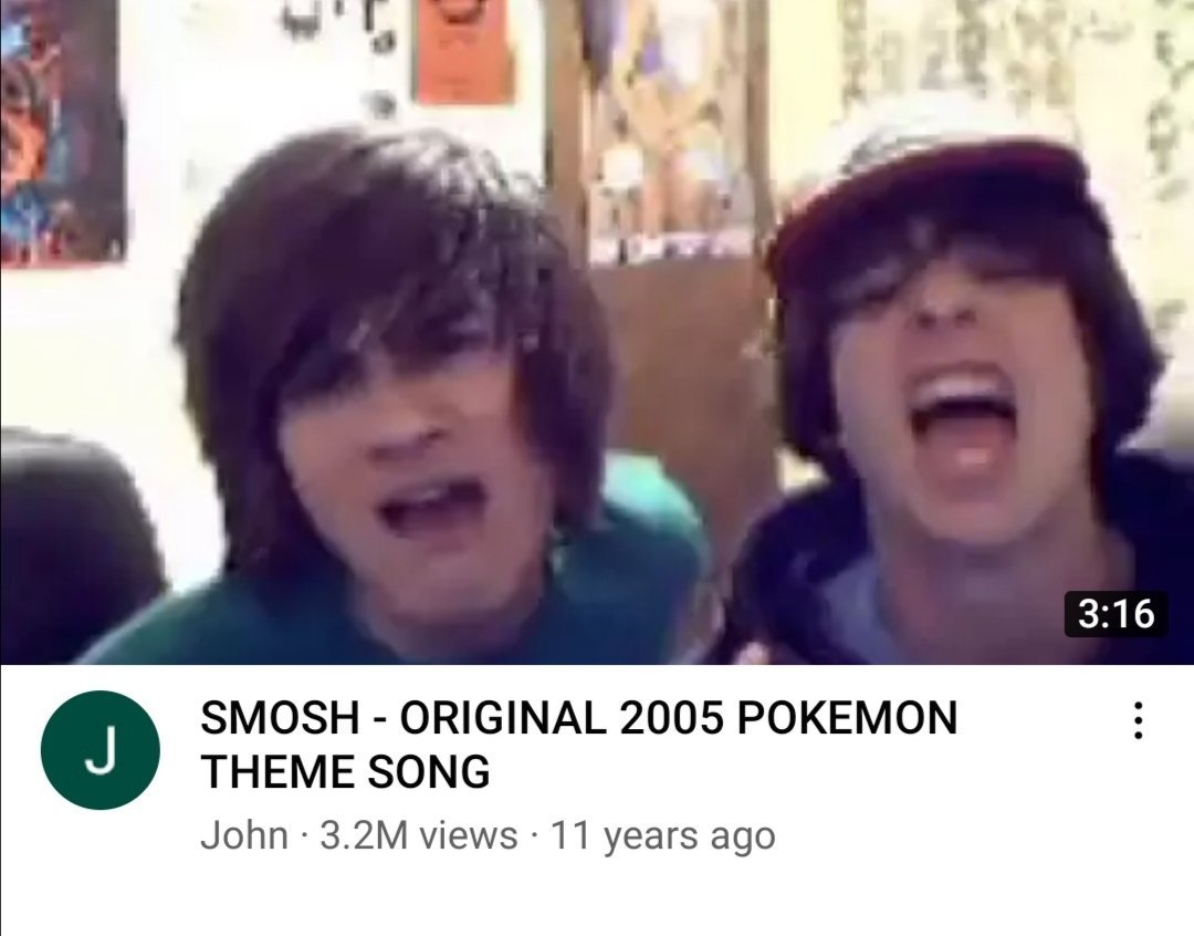 Smosh 2005 Pokemon Theme Song