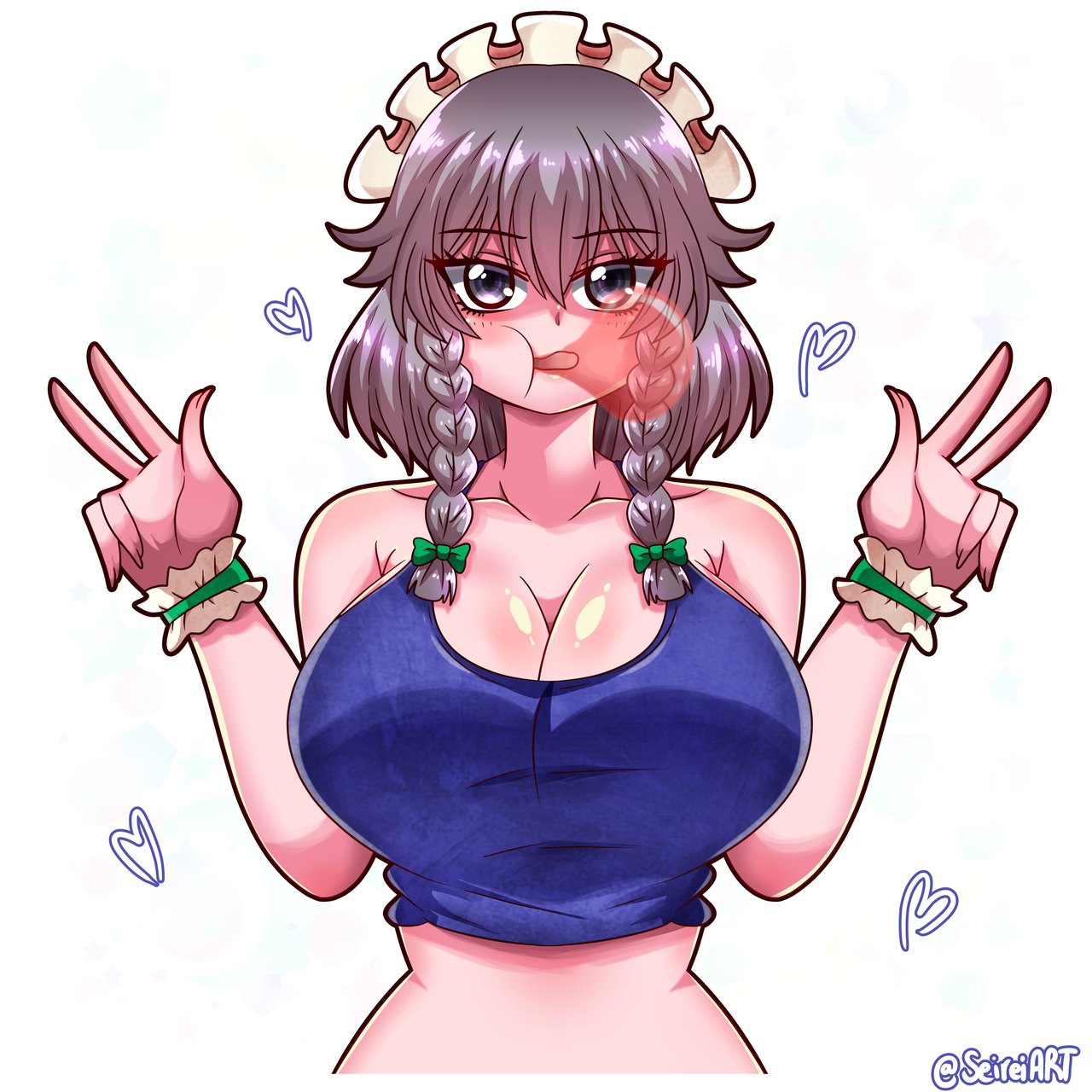 SeireiART ☯ on Twitter: "Sakuya Izayoi 🔪 #touhouproject #東方Project #十六夜咲夜 #fanart https://t.co ...