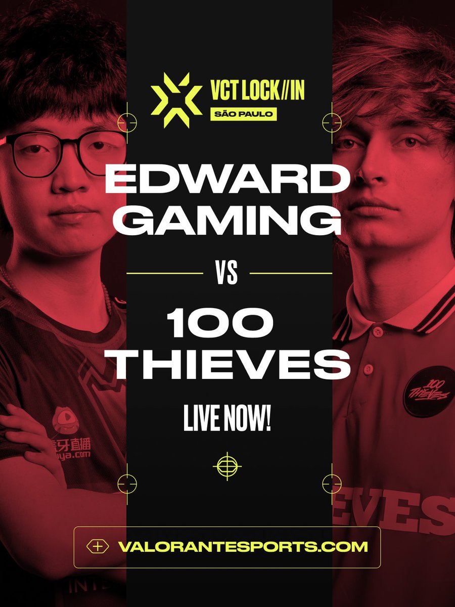 VALORANT Champions Tour on Twitter: "HERE WE GO! @EDG_Edward vs @100T_Esports Tune into # ...